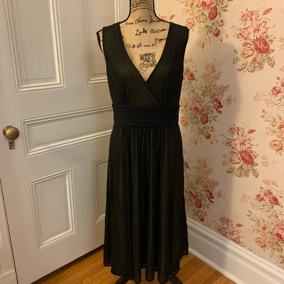 Grace Elements | Dresses | Grace Elements Black And Green Midi Dress ...